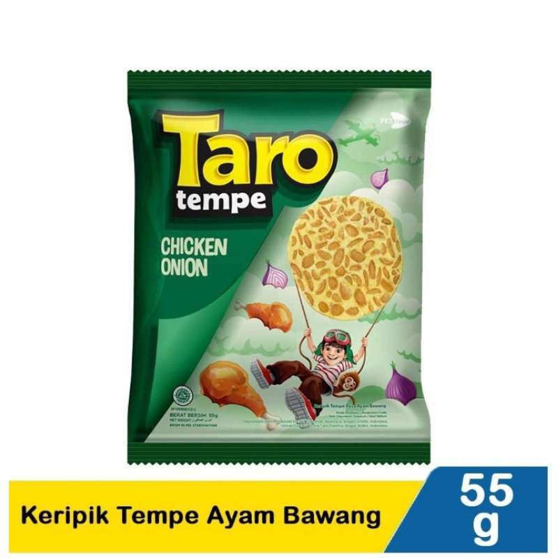 Jual Taro Keripik Tempe Teriyaki Barbeque Bbq / Ayam Bawang 55 G Di ...