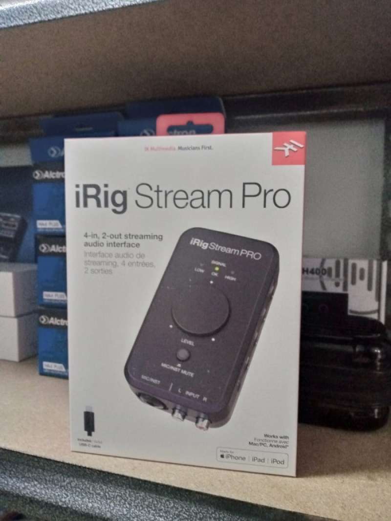 Promo iRig Stream Pro Streaming audio interface with in-line multi ...