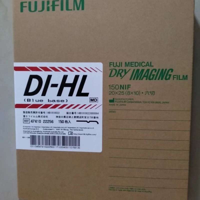 Promo Fuji Dihl 20x25 Blue Base Film Xray Per Box Diskon 17% Di Seller ...