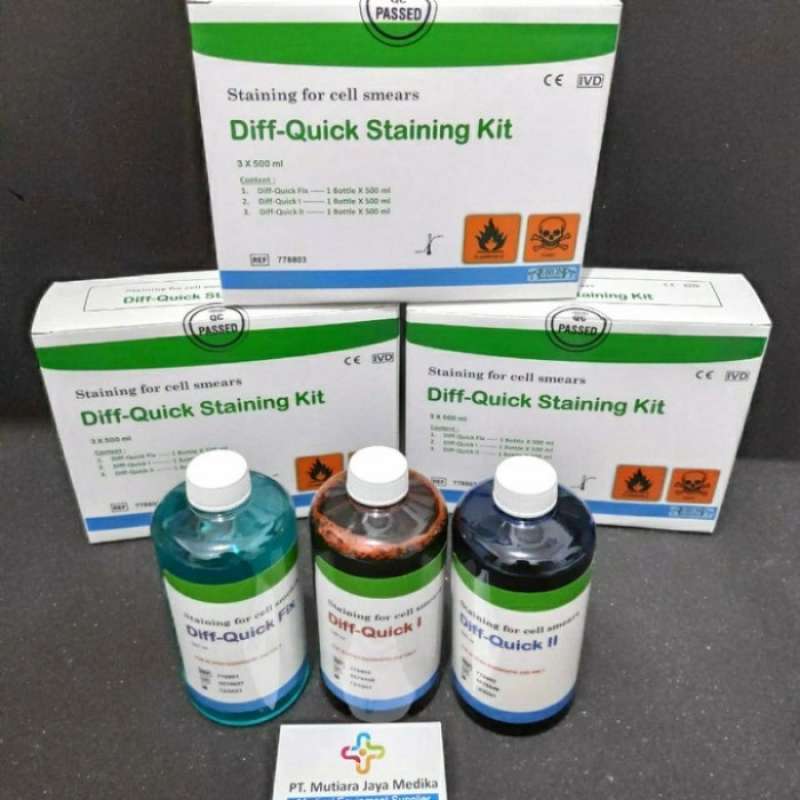 Promo Quick Diff Solution Reagent Rapid Diff Kwik 3x500ml/kit - Aurona ...