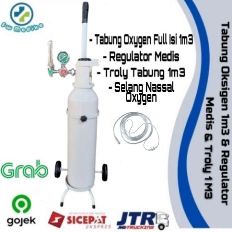 Promo Tabung Oksigen 1M3/ Full Set 1M3- Paket Lengkap Siap Pakai Diskon 17% di Seller Bergas ...
