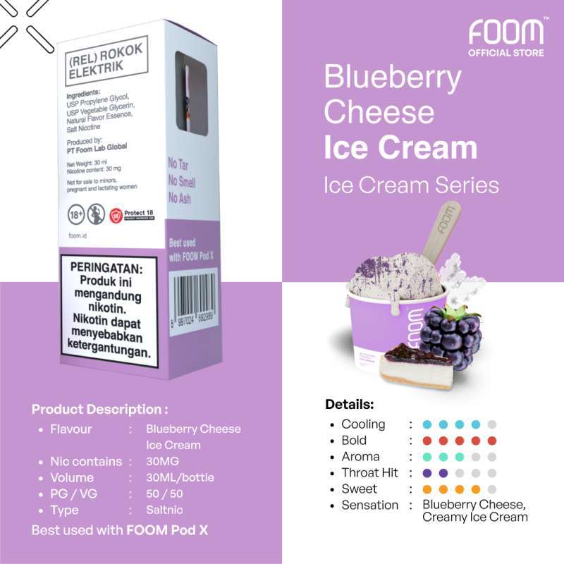 Jual Foom Ice Cream Series - Blueberry Cheese Ice Cream Di Seller Foom ...