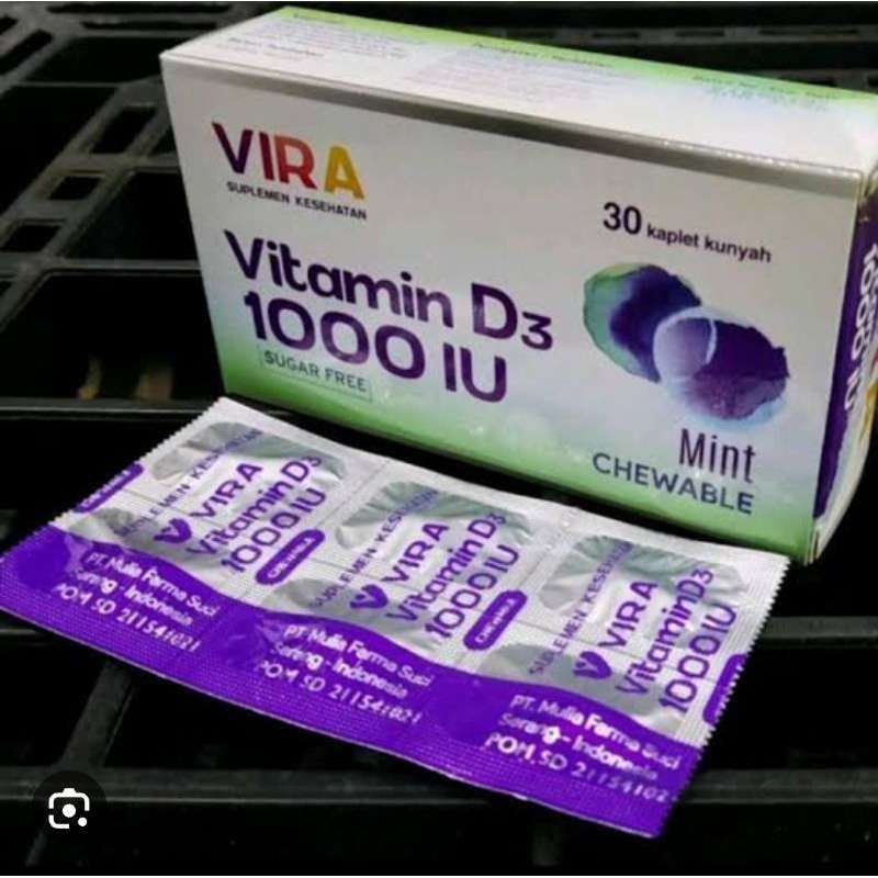 Jual Vira Vitamin D3 1000 / Caviplex D 1000 iu isi 60 tablet / My well Vit D3 1000 mg di Seller ...
