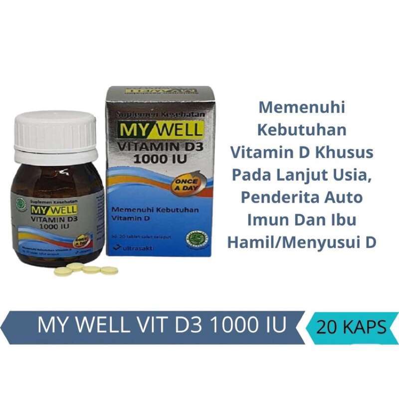 Jual Vira Vitamin D3 1000 / Caviplex D 1000 iu isi 60 tablet / My well ...