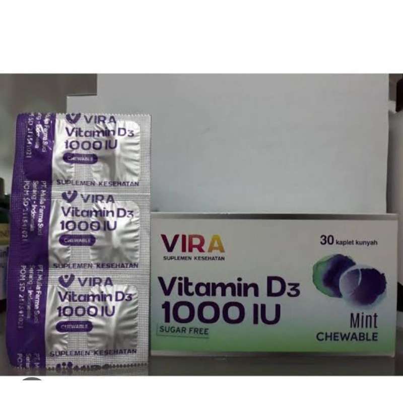 Jual Vira Vitamin D3 1000 / Caviplex D 1000 iu isi 60 tablet / My well ...