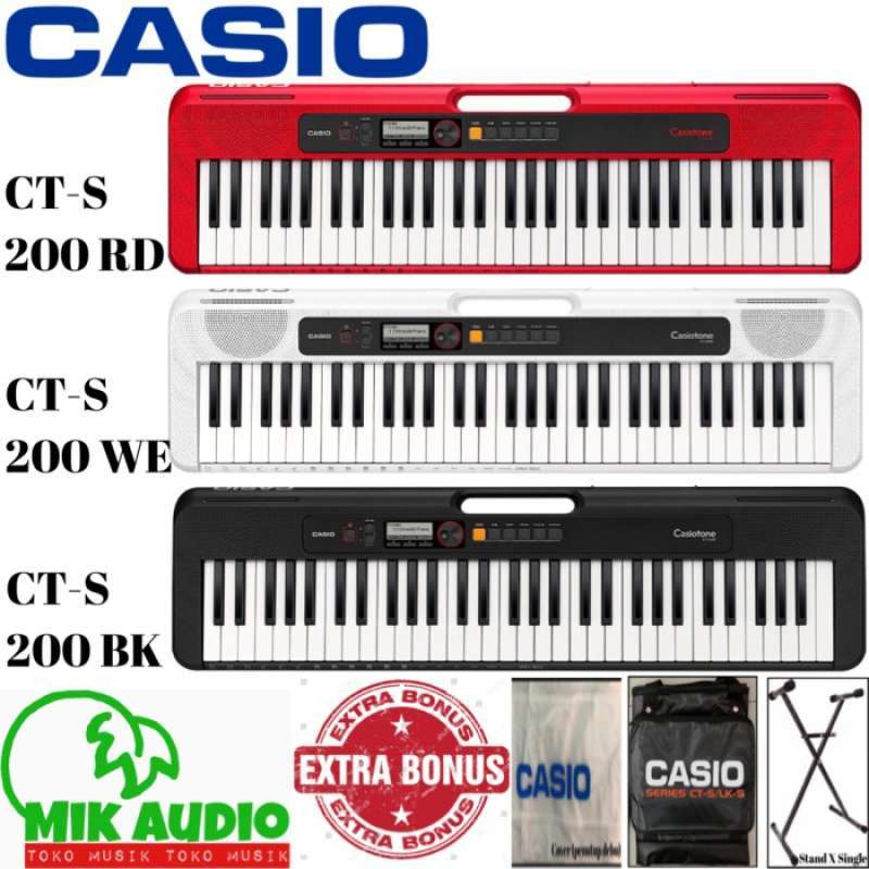 Jual Casio Cts200 / Cts200 Paket Extra Portable Keyboard Garansi Resmi ...