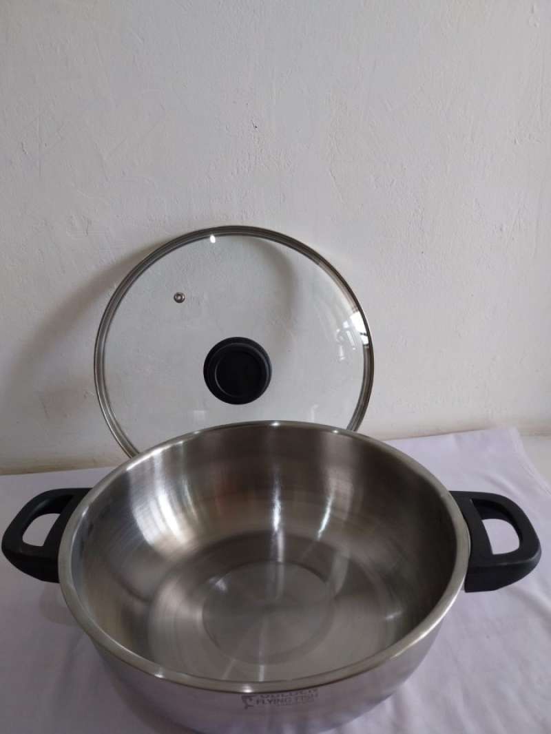 Jual Panci Stainless Steel 26 Cm/panci Serbaguna Golden Flying Fish Di ...