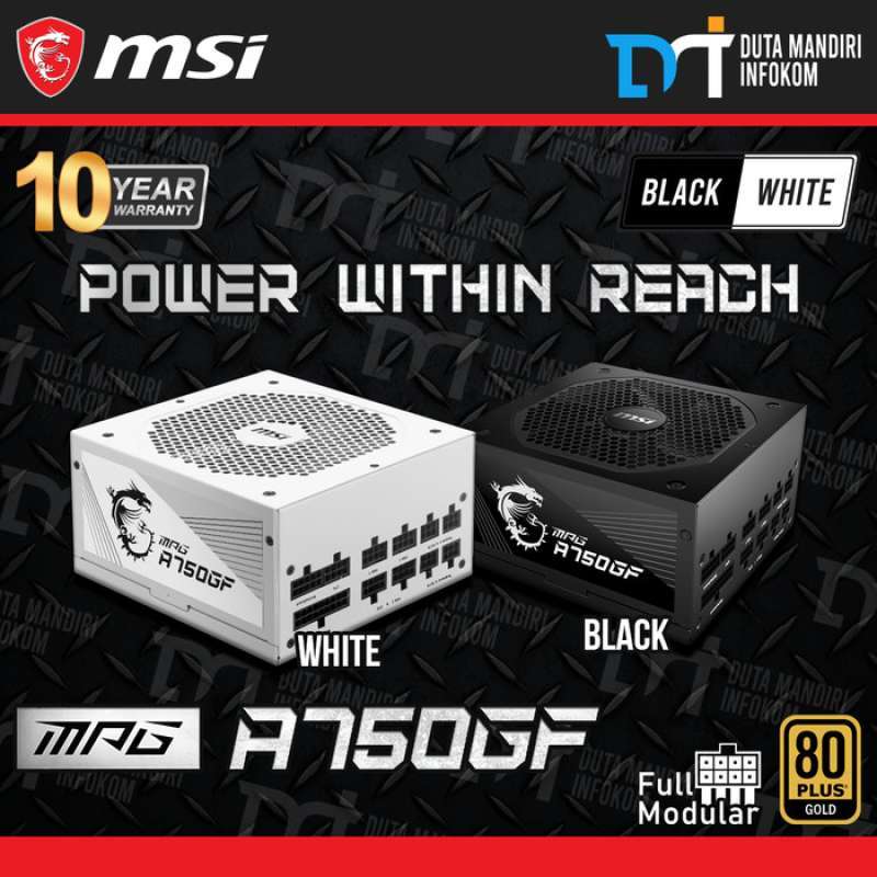 Promo Msi Mpg A750Gf 750W - 750Watt 80+ Plus Gold Fully Modular Power Supply Diskon 23% di ...