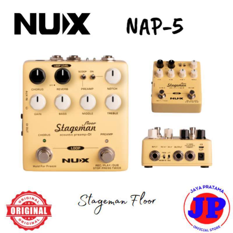 Promo Nux NAP5 Stageman Floor Acoustic Preamp & DI Pedal Diskon 23% di Seller Qeira Store ...