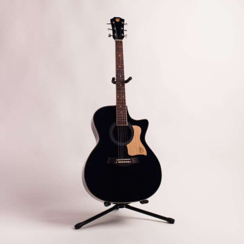 Promo Gitar Akustik Mandalika L-01 Hitam Full Set Diskon 23% di Seller ...