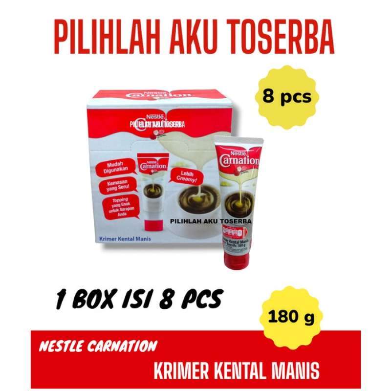 Jual Nestle Carnation Krimer Kental Manis Tube 180 Gr - ( Harga 1 Pcs ...