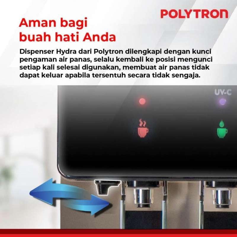Jual DISPENSER AIR POLYTRON GALON BAWAH PWC776 - Batam di Seller CBR ...