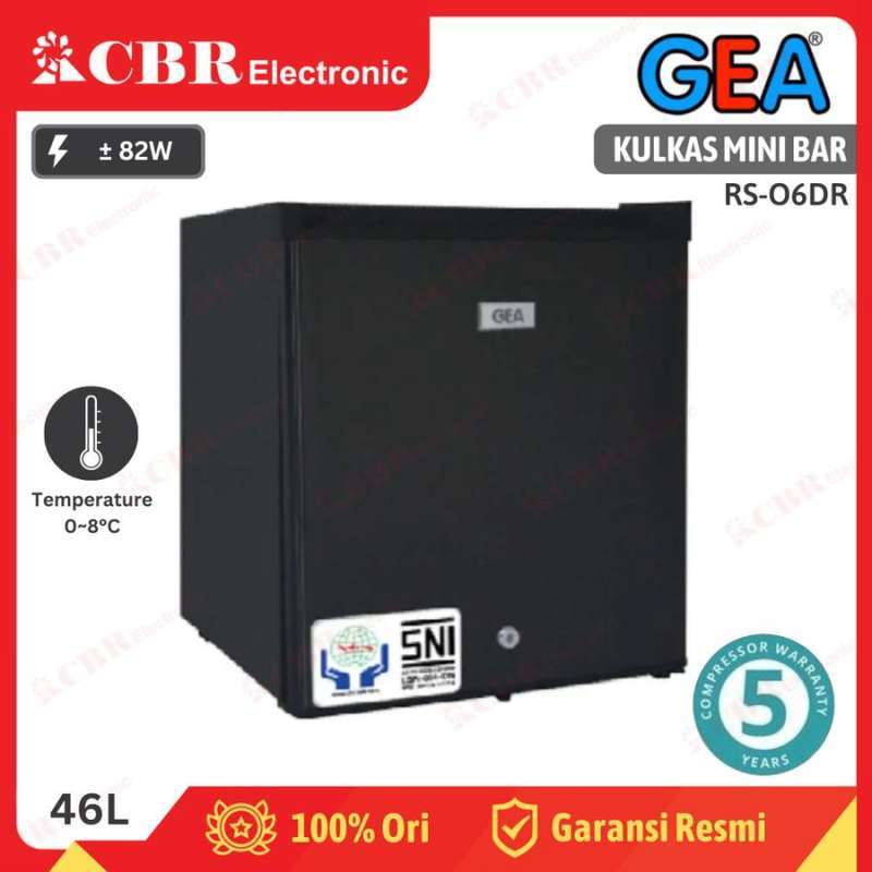 Jual KULKAS MINI BAR GEA 46L RS-06DR / RS06 - HITAM di Seller CBR ...