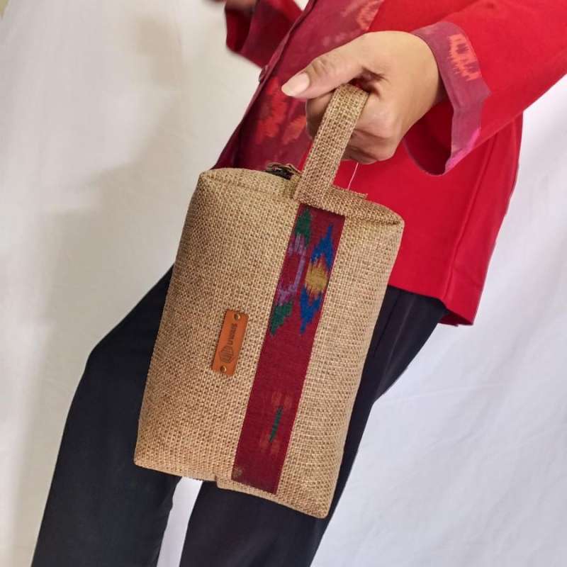 Jual Tas Etnik Bali Tas Goni Tenun Endek Bali Pouchbag Zidni Pouch ...