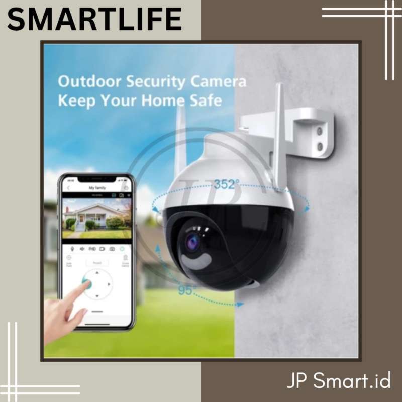 Promo SMARTLIFE Smart Cctv Wifi Ip Cam PTZ Outdoor 4MP Security Camera ...