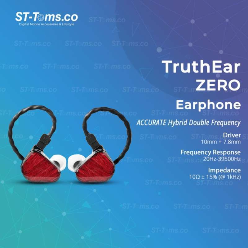 Jual TruthEar Zero x Crinacle Red Dual Dynamic Driver In Ear Monitor ...