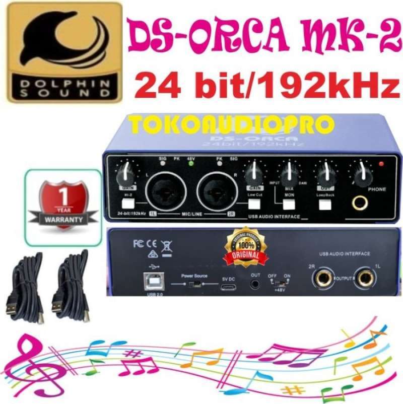 Jual Soundcard Dolphin Sound DS Orca Pro 2 Channel Audio Interface di ...
