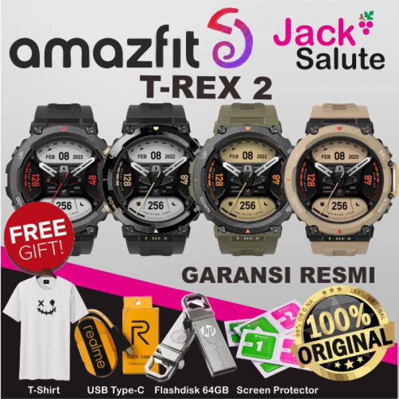 Jual Amazfit Trex 2 Original Smartwatch AMOLED GPS T-rex Sport di ...