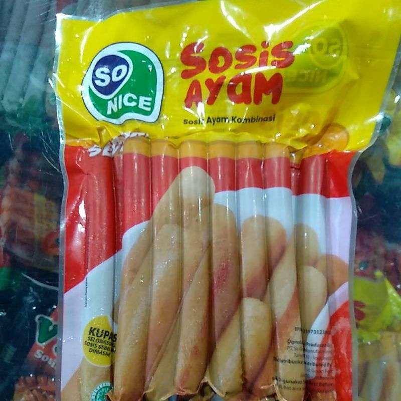 Promo so nice sosis ayam 500 gr Diskon 4% di Seller Qarya Frozen ...