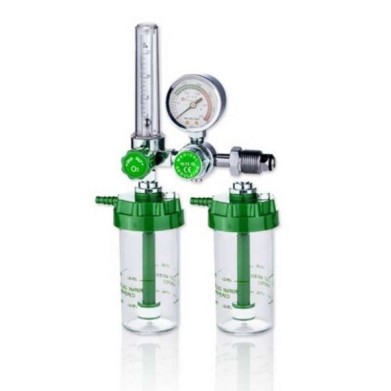 Promo Regulator Oksigen General Care 2 Dua Tabung/ Medical Oxygen Regulator Diskon 33% di Seller ...
