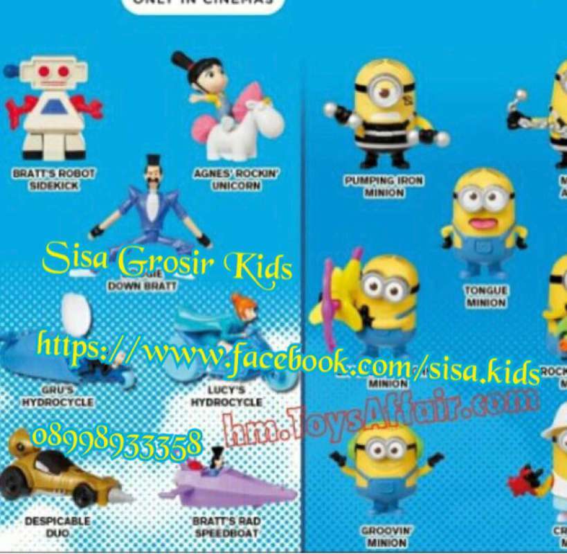 Promo READY LUCY HYDROCYCLE DESPICABLE ME MINION MINIONS HAPPY MEAL MCD ...