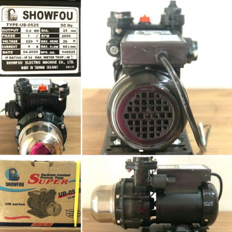 Promo Showfou Booster Pump UB 0525 Pompa Dorong Pressure Booster Pump ...
