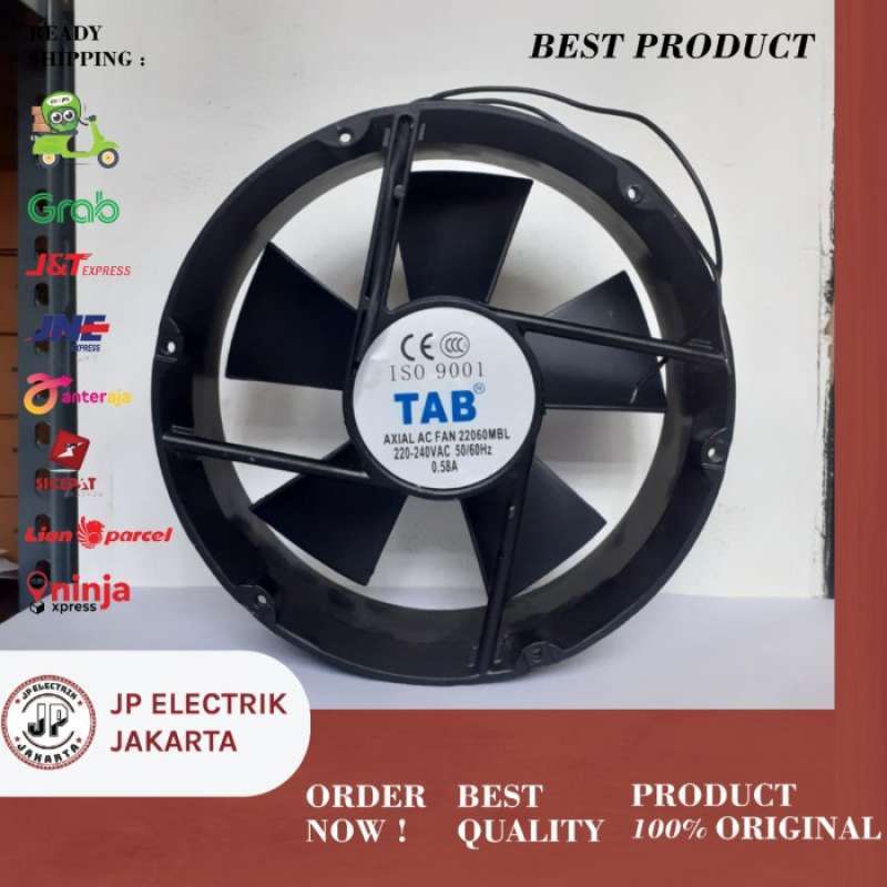 Jual Exhaust Fan Panel 8 Inch Bulat Cooling Fan XF22060HBL Ball Bearing ...