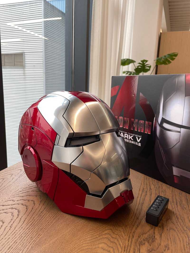 Promo New Tot Marvel Iron Man Autoking 1/1 Mk5 Helmet Remote And Voice ... Promo New Tot Marvel Iron Man Autoking 1/1 Mk5 Helmet Remote And Voice ...