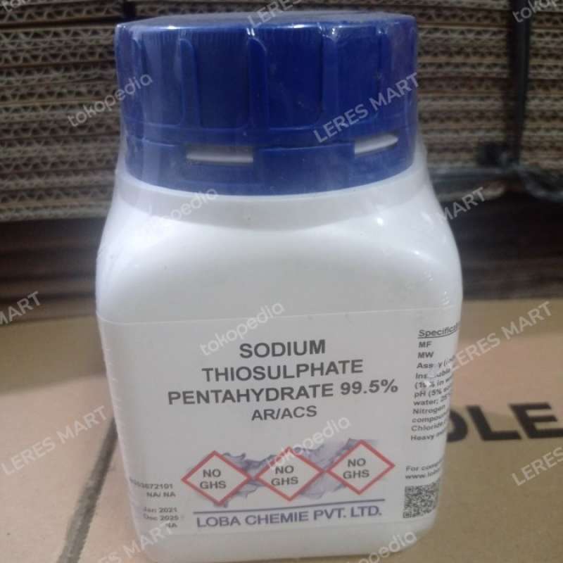 Promo sodium thiosulfate pentahydrate 500G Loba Chemie Equivalent merck ...