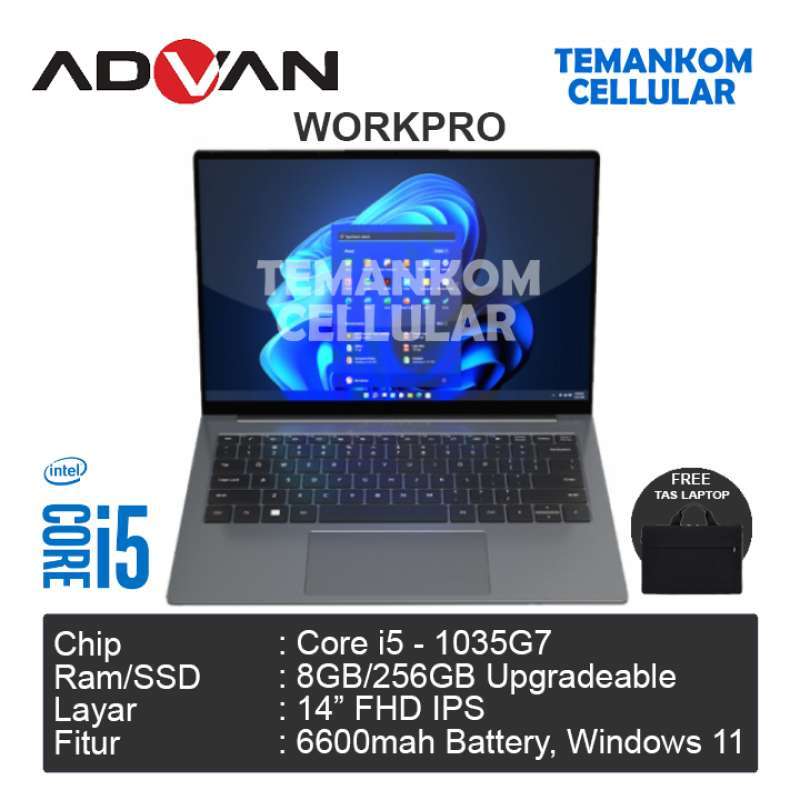 Jual Laptop Advan Workpro Notebook Core I5 Gen 11 Ram 8gb Ssd 256gb ...