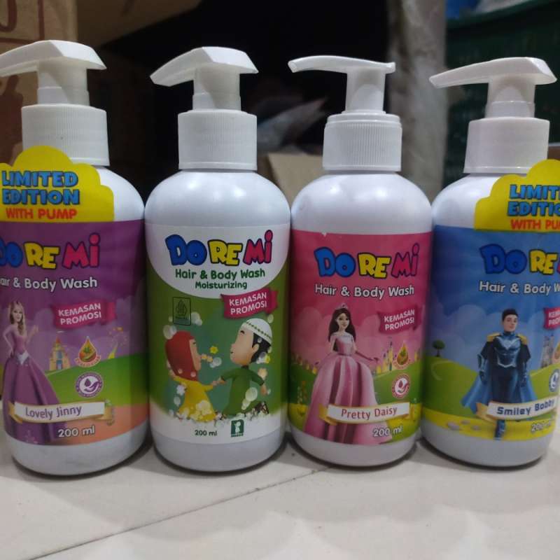 Promo Doremi Hair and Body Wash Pump 200ml Diskon 12% di Seller Toko ...