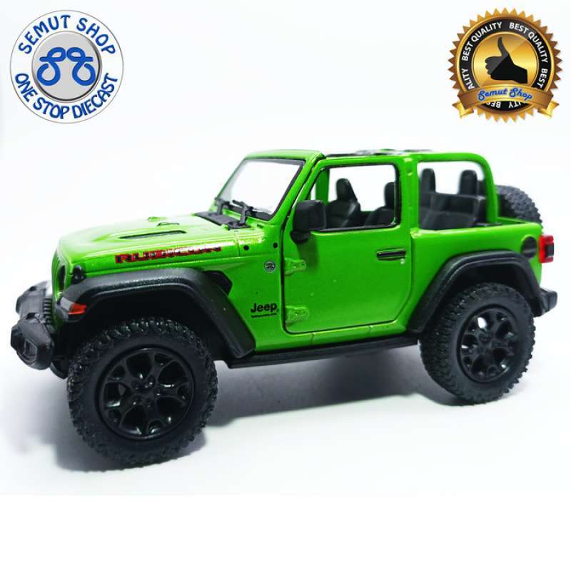 Promo Kinsmart 2018 Jeep Wrangler Open Top Rubicon Miniatur Mobil Jeep ...