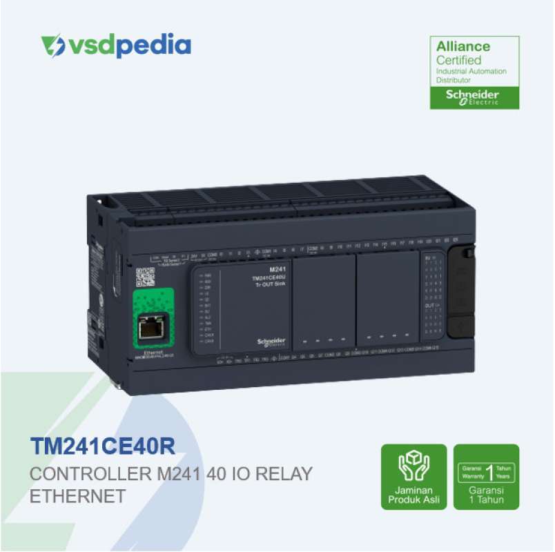 Promo Schneider Controller M241-40io Relay Ethernet Tm241ce40r Diskon ...