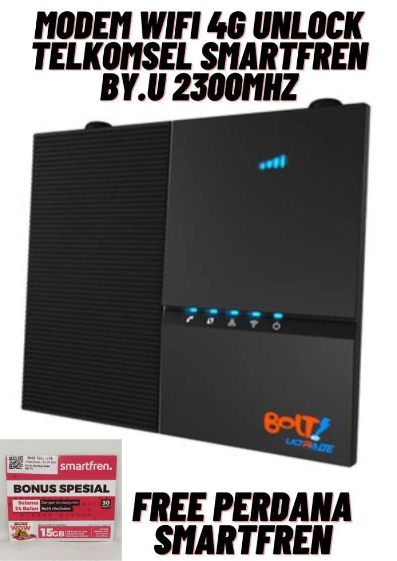 Promo Mifi Router Modem Wifi 4G UNLOCK Bolt, & Telkomsel (2300MHz ...