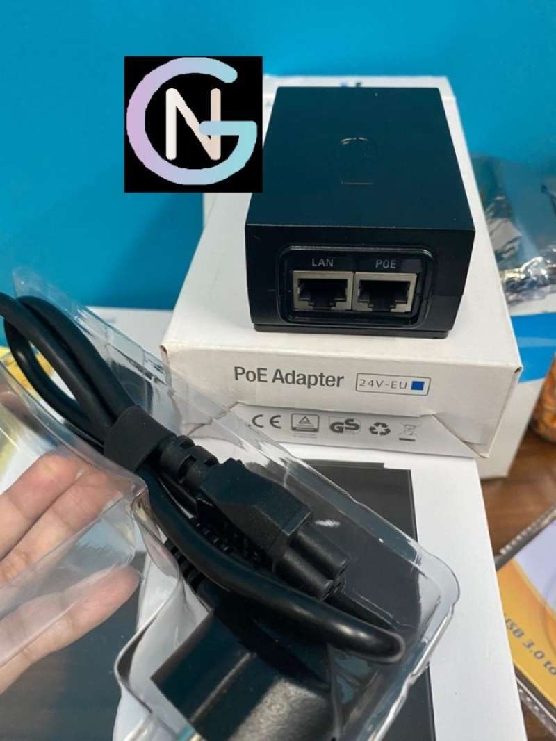Promo Adaptor POE UBIQUITI 24V 1A Gigabit POE Adaptor Diskon 23% di ...