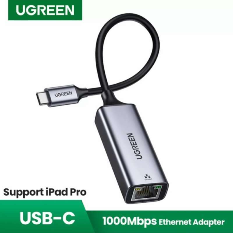 Promo Ugreen USB C to LAN Gigabit Ethernet 1000Mbps RJ45 Network ...