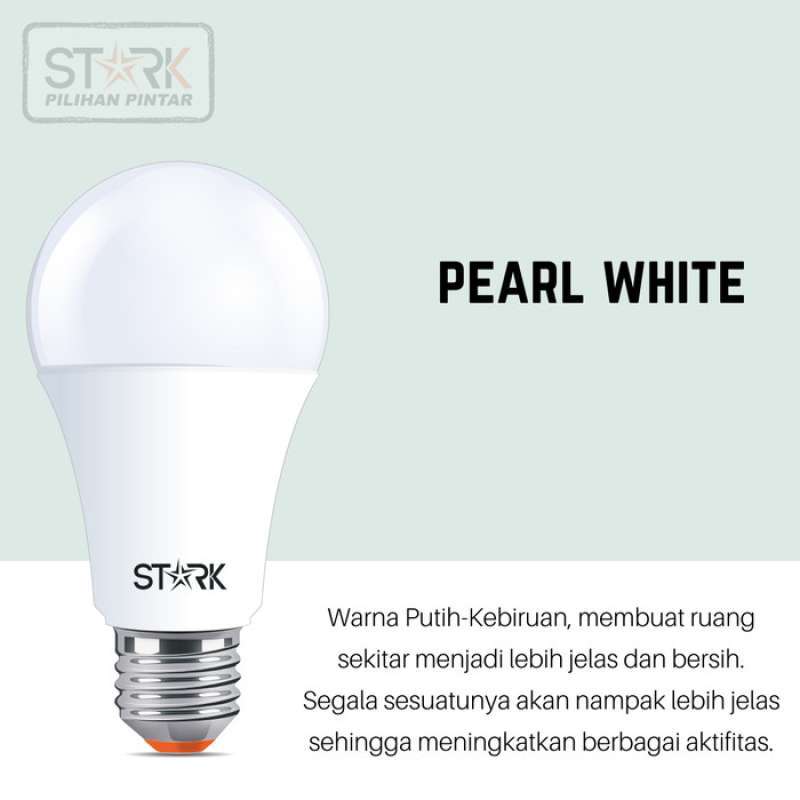 Promo Stark Lampu Led 7 Watt E27 Putih Pearl White Diskon 17% Di Seller ...