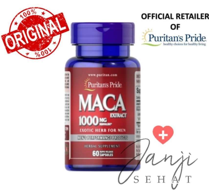 Promo Puritan Pride Maca 1000 Mg - 60 Kapsul Untuk Vitalitas Pria Diskon 23% Di Seller Ksm Store ...