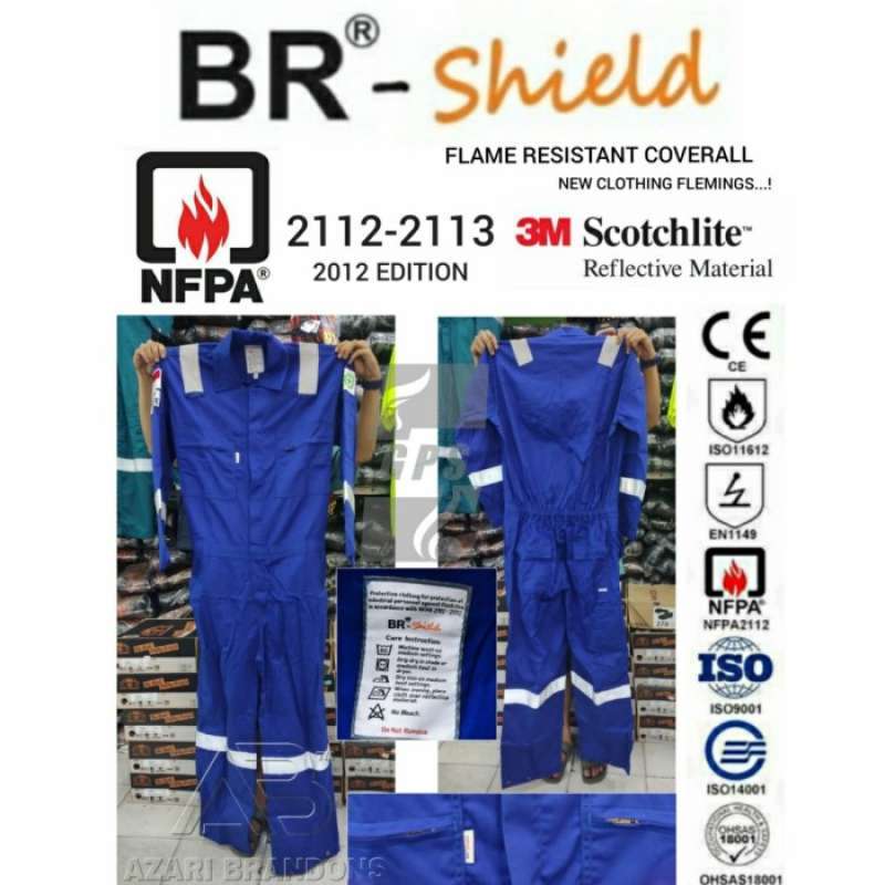 Jual Coverall Frc Br Shield Wearpack Flame Resistant Standard Nfpa 2112 ...
