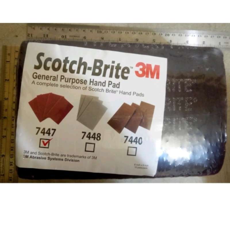 Jual Scotch Brite 3M Type 7447 Red / Merah PERLEMBAR di Seller Himaga ...