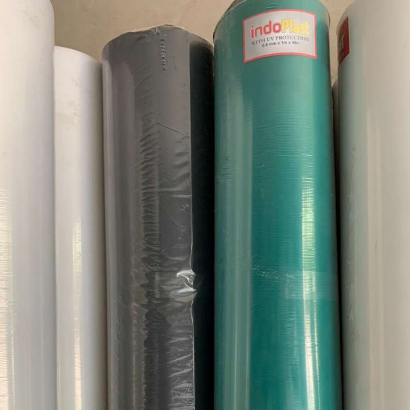 Jual Fiber Plastik Pagar Motif Garis Warna Putih Indoplast Per Meter Di ...