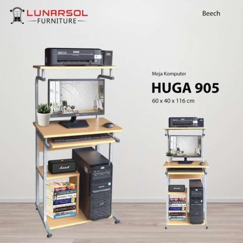 Promo Meja Komputer Lunar Huga 905 Rangka Besi Diskon 23% Di Seller ...