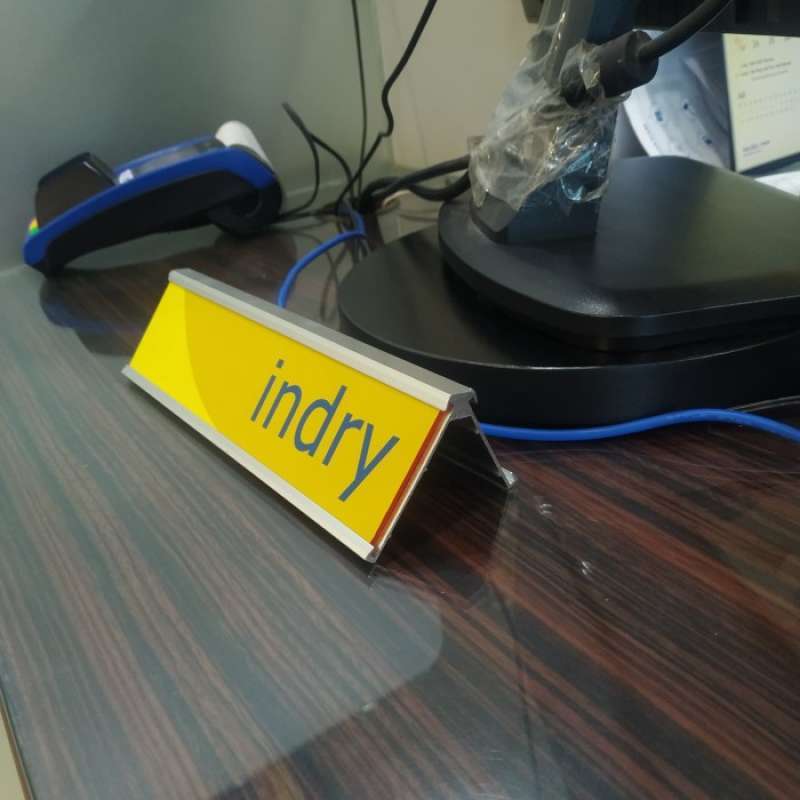 Promo Namedesk Sliding / Nama Meja / Nametag / Nameplate / Name Plat ...