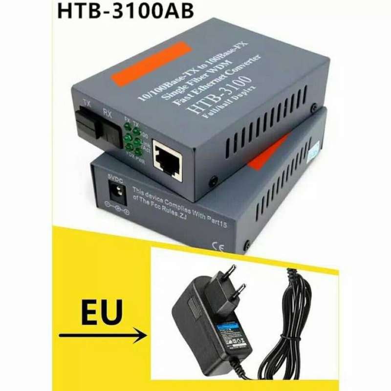 Promo Media Converter FO Fiber Optic to LAN Netlink HTB-3100 A/B Diskon ...