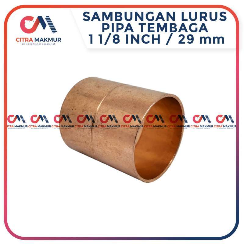 Jual Straight Coupling Shock 1 1/8 Inch Pipa Tembaga Sok Sambungan Las ...
