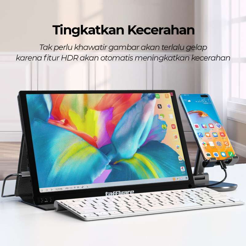 Promo Taffware Portable Monitor FHD 15.6 Inch 1080p with Touchscreen ...