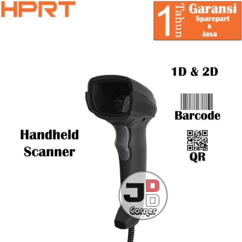 Promo Handheld Scanner Hprt N101 1D 2D Barcode Qr Code Stand Usb Kabel ...