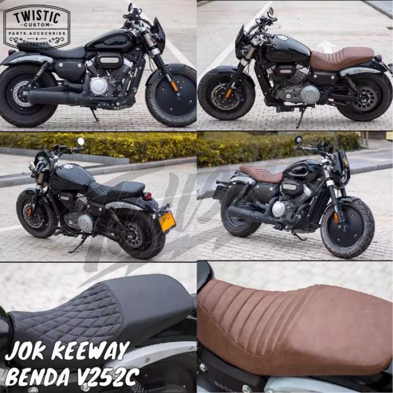 Promo Jok Two Up Seat Motor Keeway Benda V252c V 252 C Wajik Garis ...