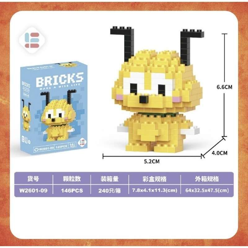 Promo [006]diy Bricks Mini Toys Model Kartun Building Blok Nano Block Kartun Mainan Balok Susun ...