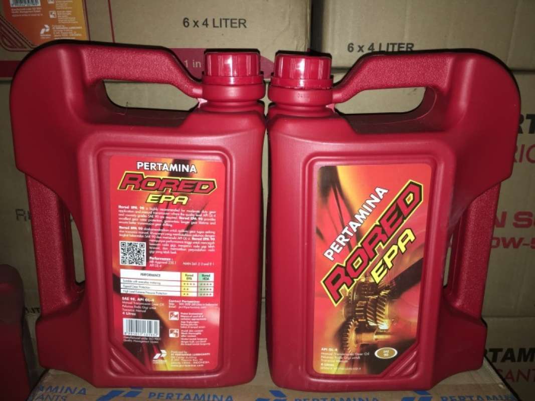 Promo 1 Galon Oli Transmisi Gardan Pertamina Rored EPA SAE 90 (4 Liter ...